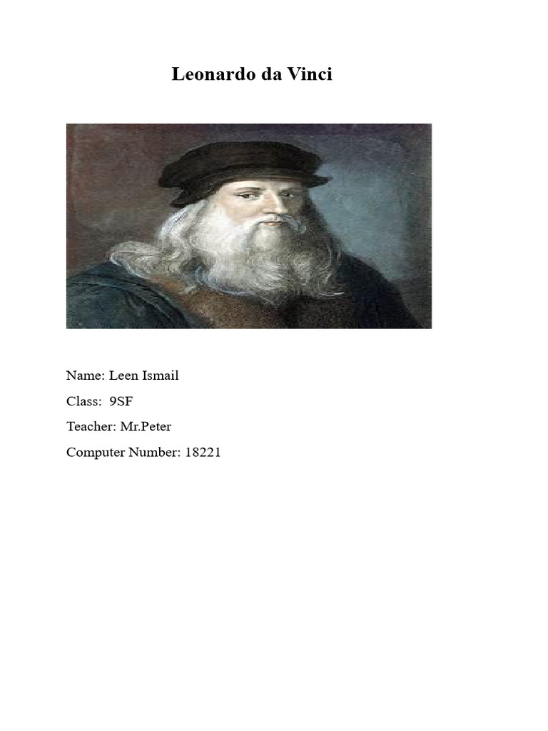 Leonardo da Vinci: Life and Achievements | PDF