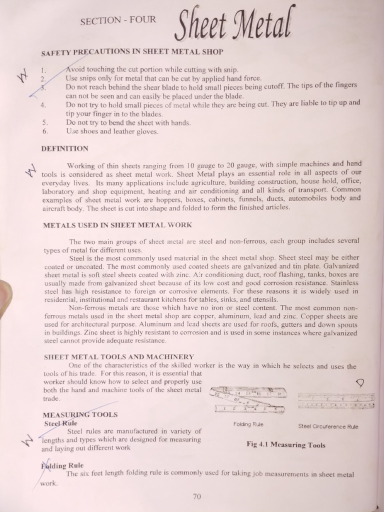 Proper Use of Punches in Sheet Metal Work | PDF | Sheet Metal | Metals