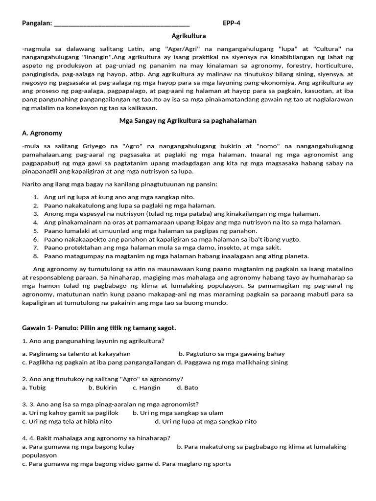 Epp 4 Activities Adm | PDF