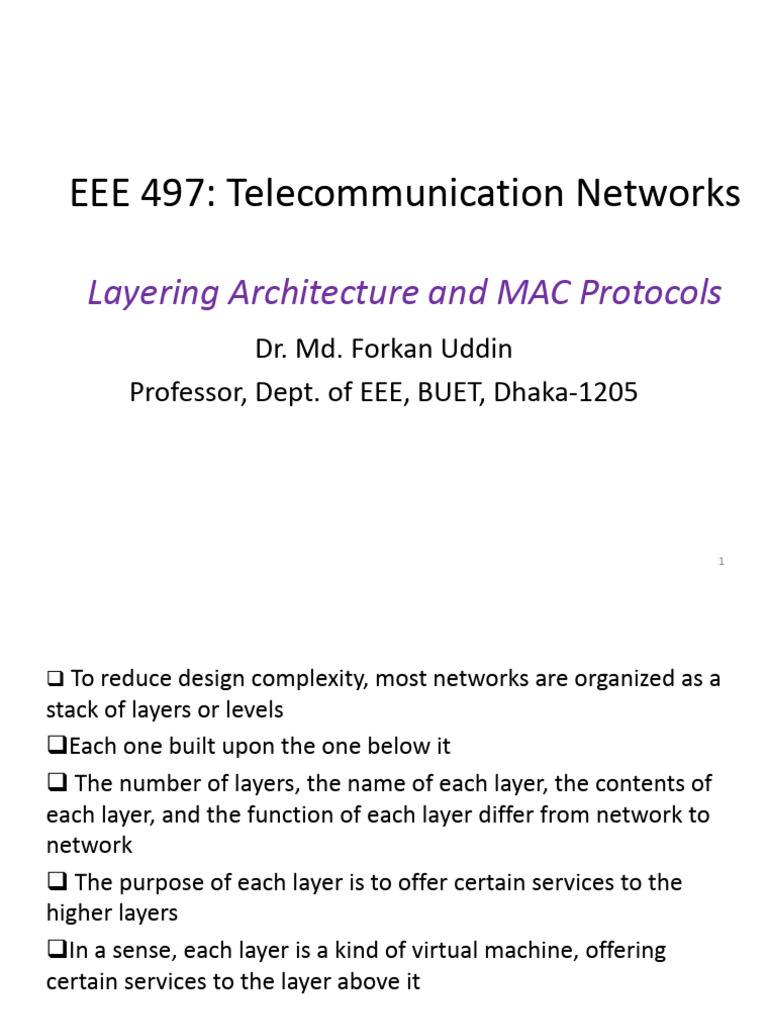 Lecture_3_EECE_497_Layering_Architecture_MAC_protocols | PDF | Internet Protocol Suite | Channel ...