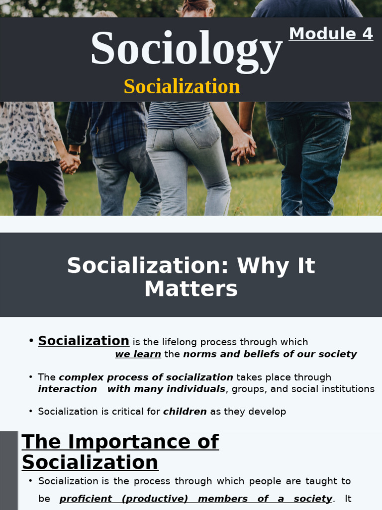 Module 4 - Socialization & Personality&Learning-Sociology | PDF | Socialization | Heredity