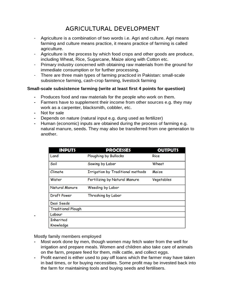 Understanding Agricultural Development | PDF | Agriculture ...