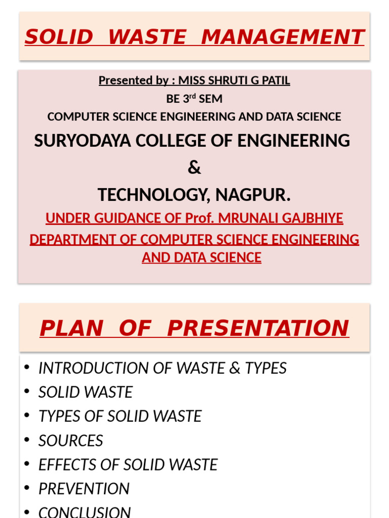 Solid Waste Management | PDF | Waste | Municipal Solid Waste