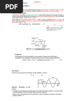 SHM Formula Sheet and Equations | PDF | Oscillation | Metrology