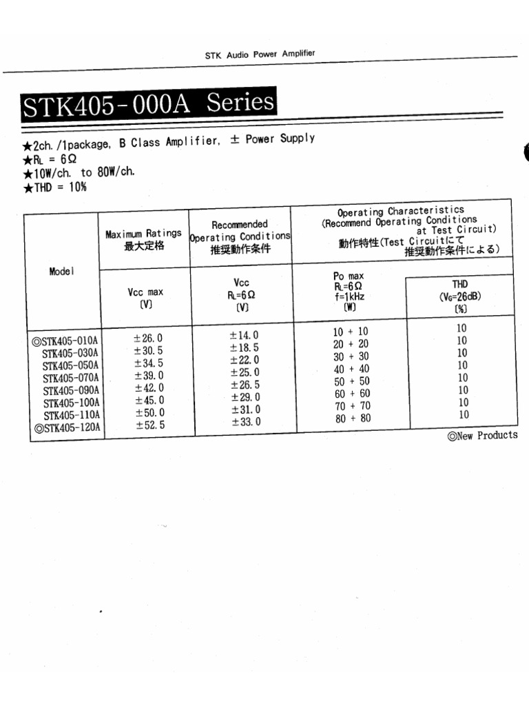 STK405 000a | PDF