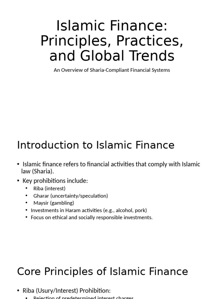 Islamic Finance | PDF | Islamic Banking And Finance | Financial Services
