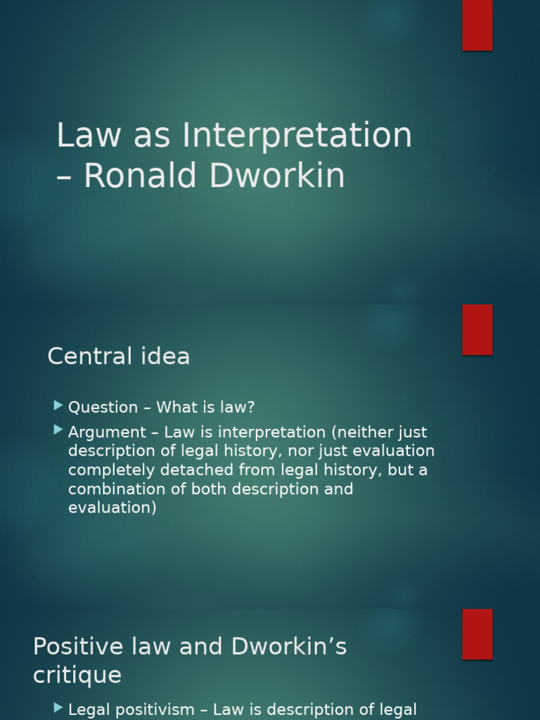 Understanding Law as Interpretation | PDF | Justice | Crime & Violence