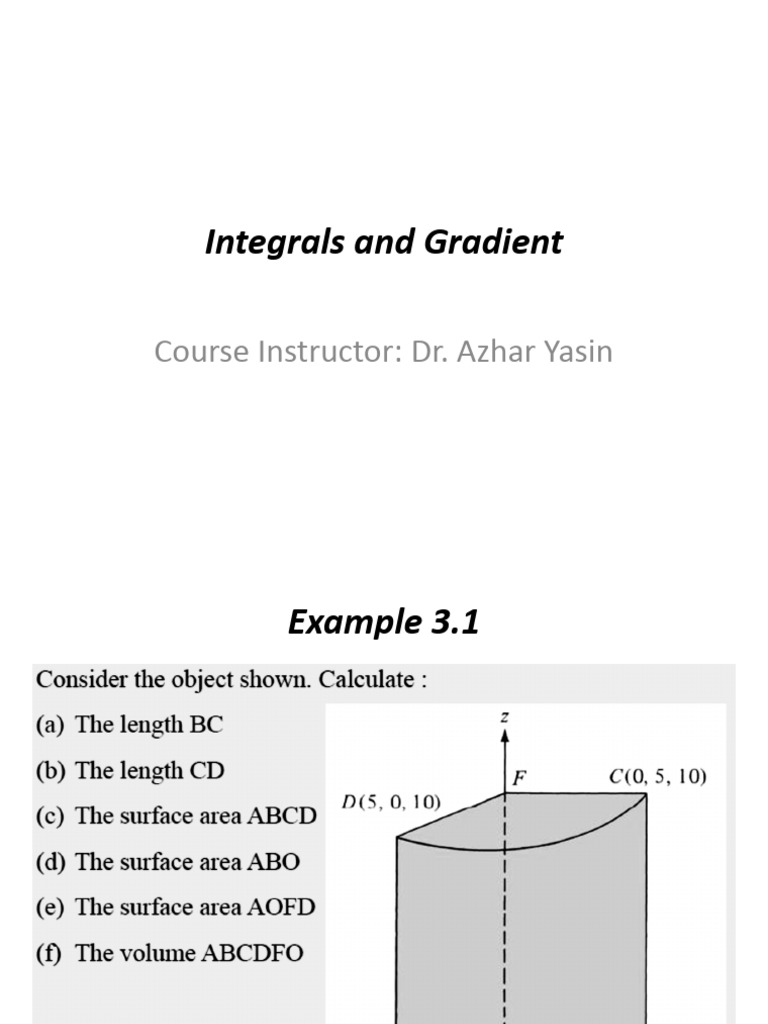 Chapter 03-2 Integrals and Gradient Video | PDF