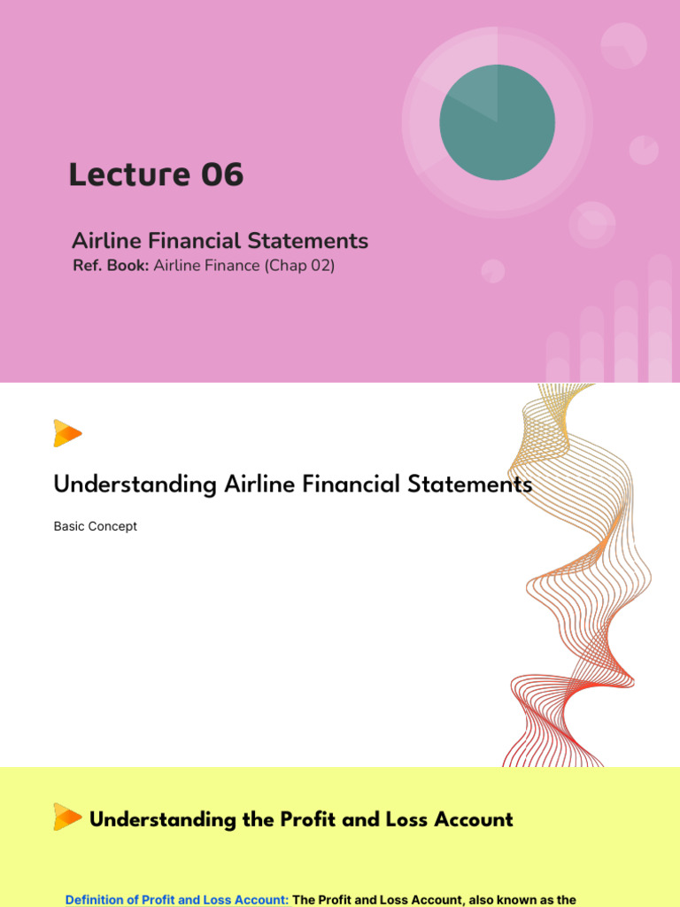 Airline Financial Statements Overview | PDF | Balance Sheet | Income ...