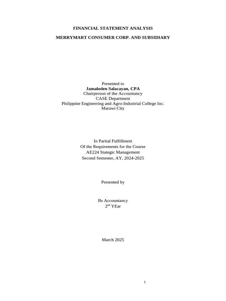 FS ANALYSIS | PDF | Fair Value | Equity (Finance)