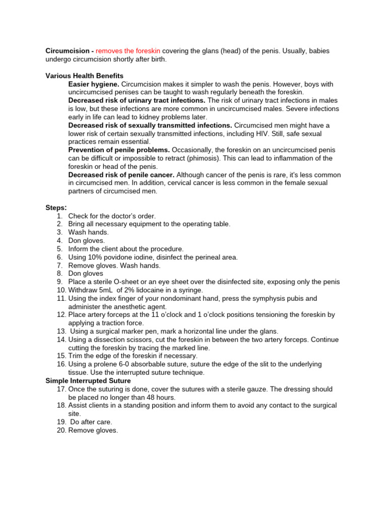 Circumcision-and-Surturing (1) | PDF | Surgical Suture | Circumcision