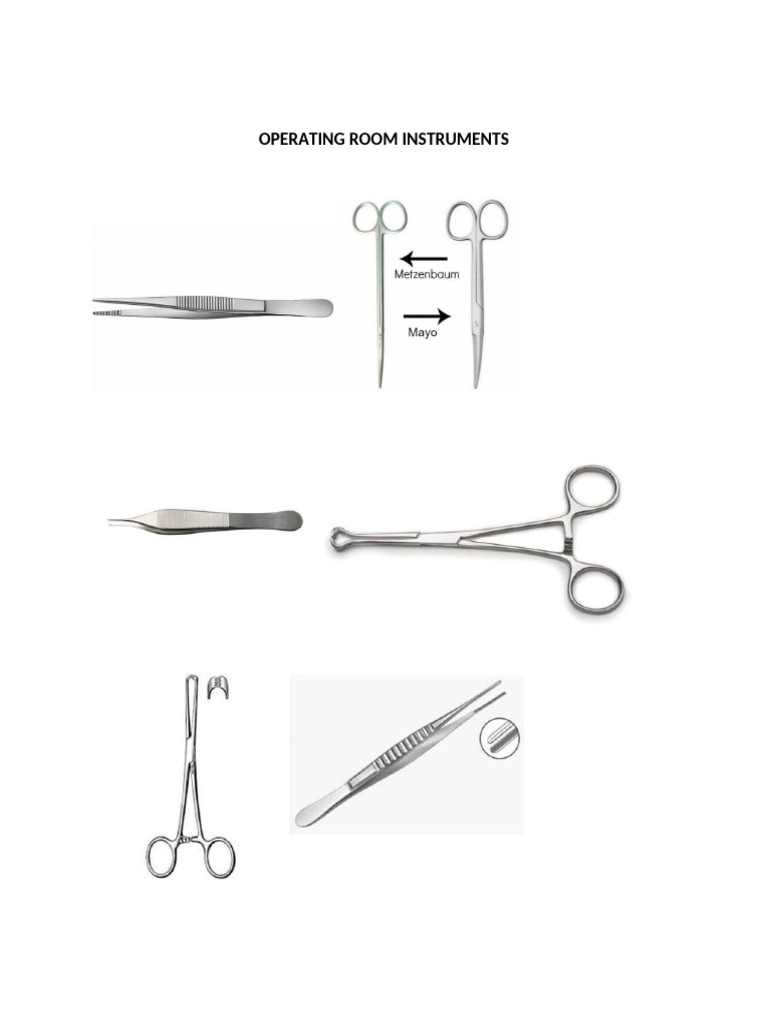 OPERATING ROOM INSTRUMENTS | PDF