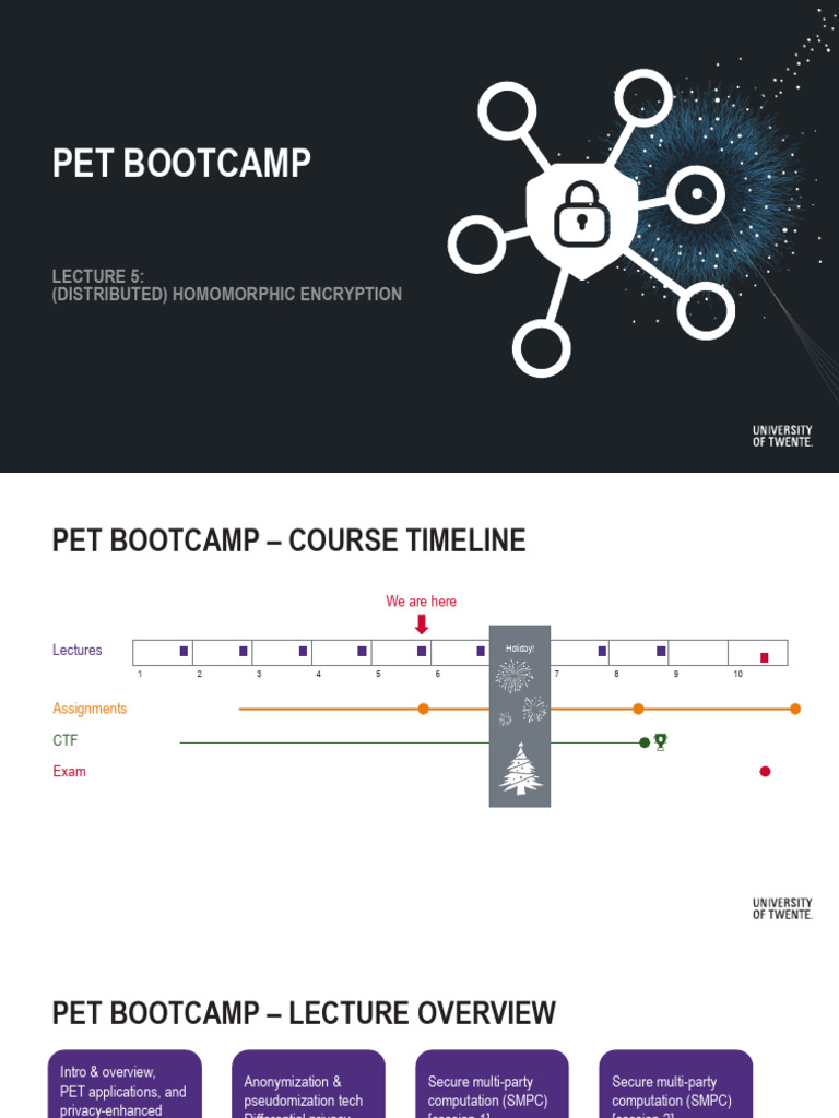 Homomorphic Encryption in PET Bootcamp | PDF | Secrecy | Public Key ...