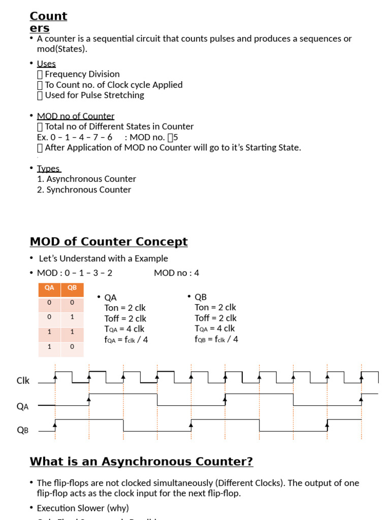Asynchronous Counter | PDF