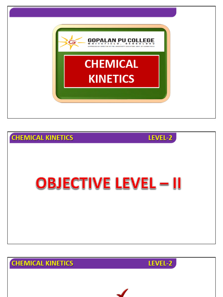 CK LEVEL 02 | PDF | Chemical Kinetics | Reaction Rate