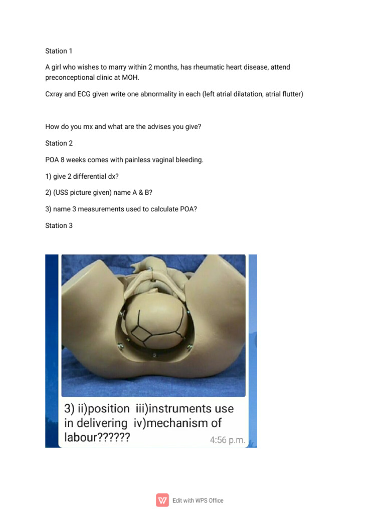 Gyn @obs Osce - Group I &J | PDF