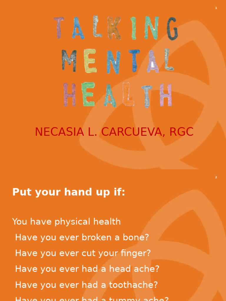 Understanding Mental Health Basics | PDF | Mental Disorder | Mood Disorders