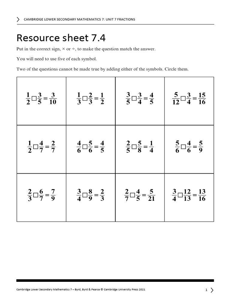 Stage_7_Maths_Resource_sheet_7_4 | PDF