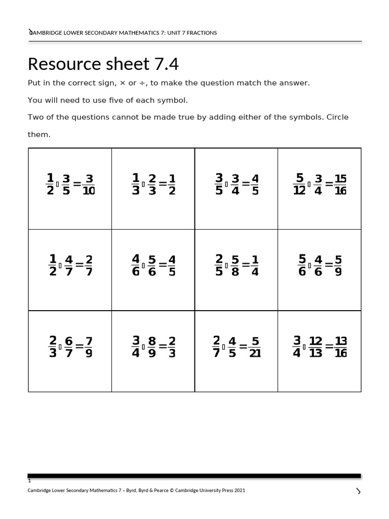 Stage_7_Maths_Resource_sheet_7_4 | PDF