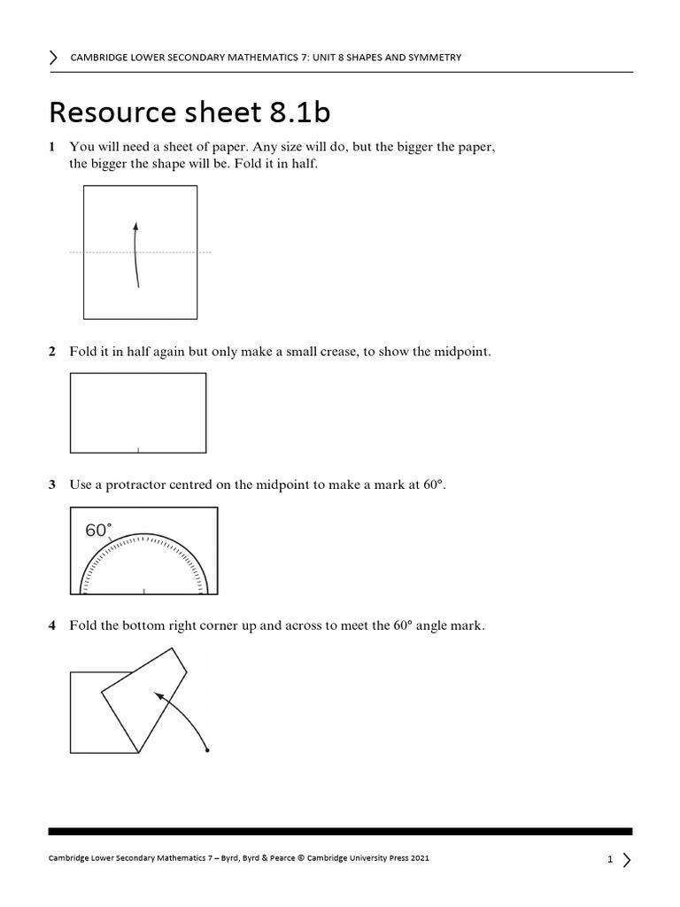 Stage 7 Maths Resource Sheet 8 1b | PDF