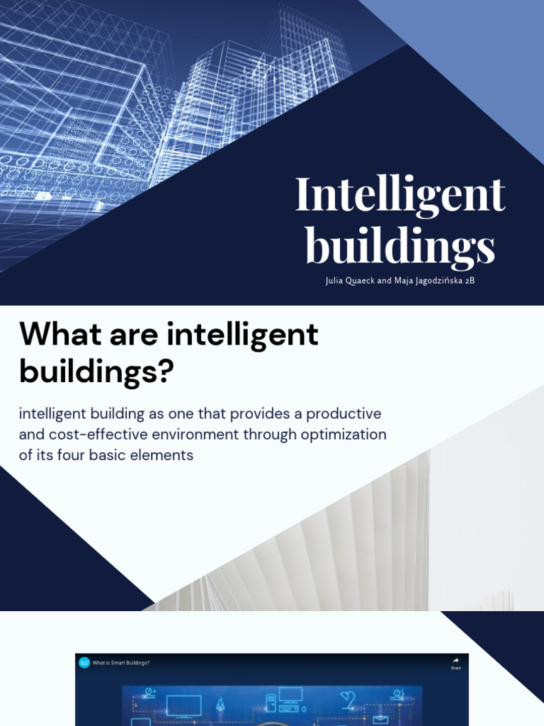 Intelligent Building Presentation Pdf Building Automation Economy