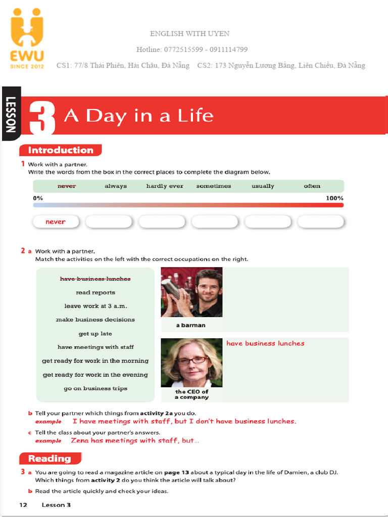 (Euw) Unit 3 - A Day in A Life | PDF