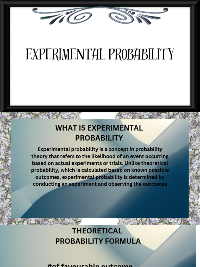 Understanding Experimental Probability | PDF