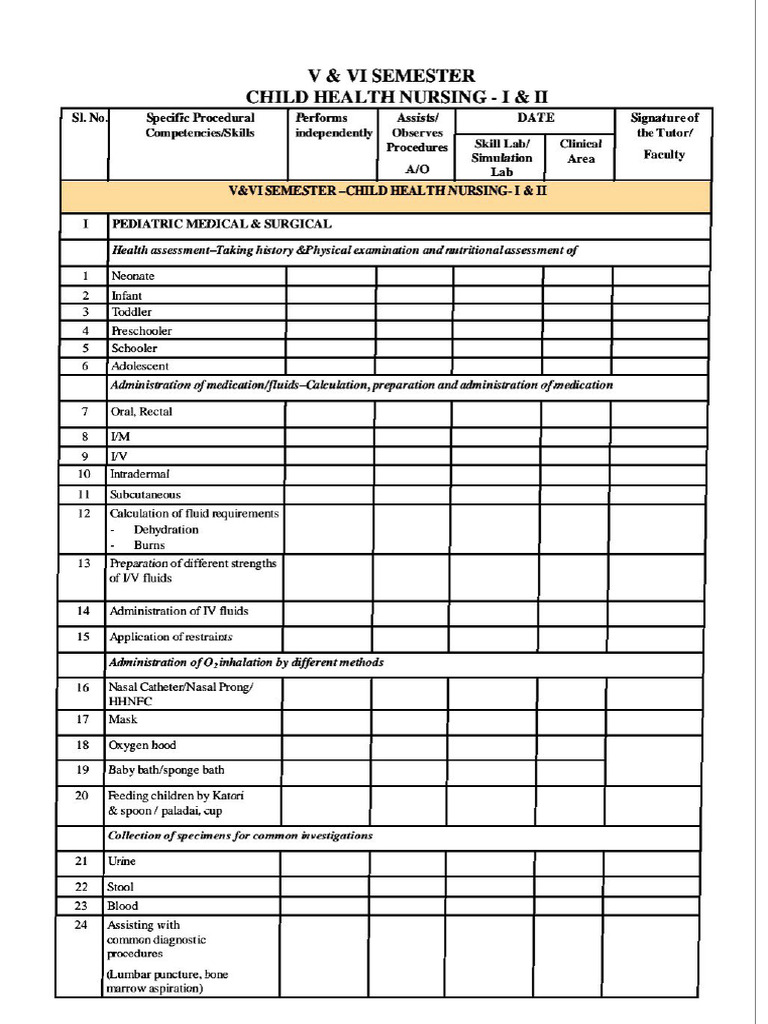 Child Health Log Book | PDF