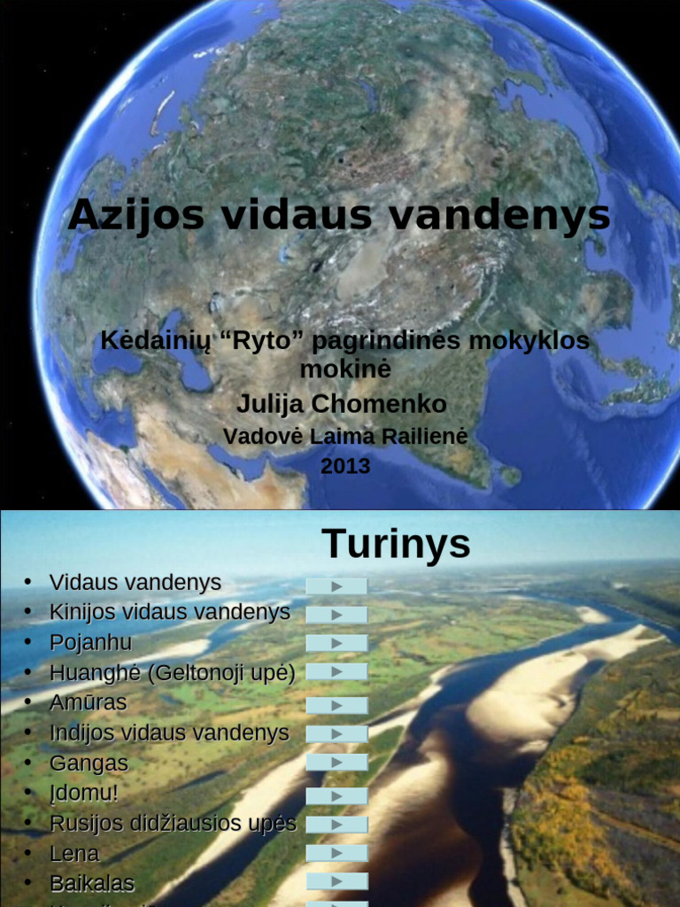 Azijos Vidaus Vandenys | PDF