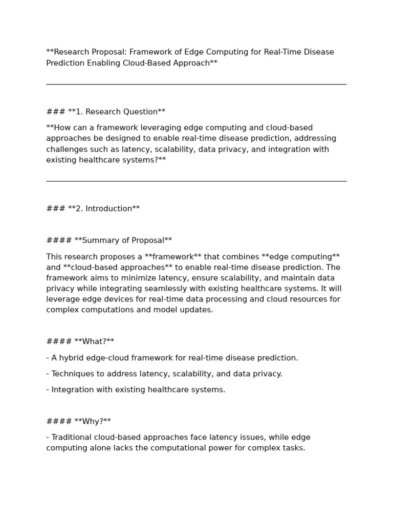 Research Proposal Edge Computing Cloud Approach | PDF | Cloud Computing | Machine Learning