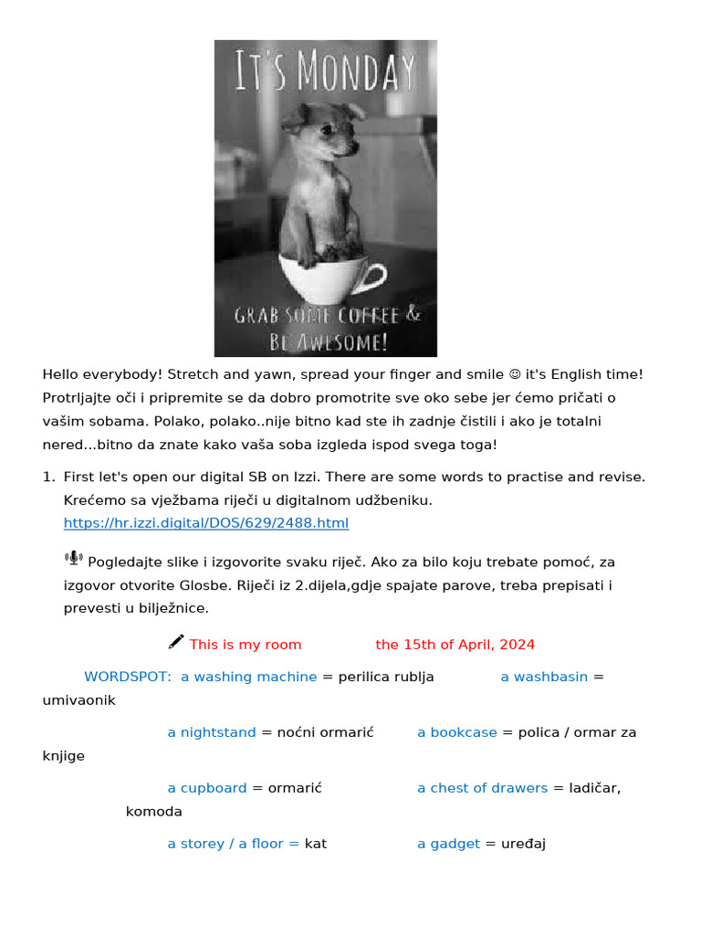 5.R - This Is My Room, Prepositions of Place | PDF | Home | Interior Design