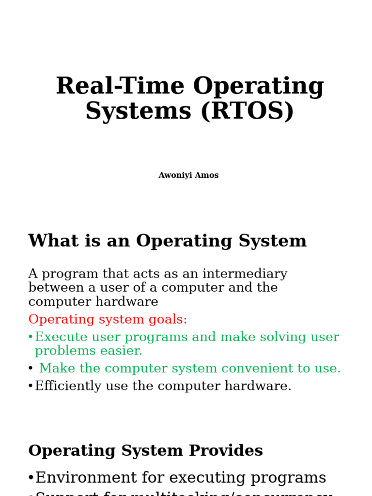 4_Real-time_Operating_System[1] | PDF | Operating System | Scheduling (Computing)