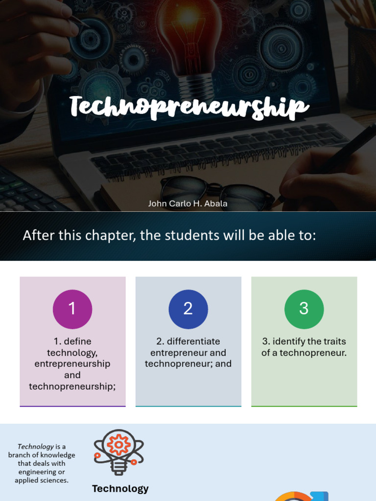 Understanding Technopreneurship Basics | PDF | Entrepreneurship | Economies