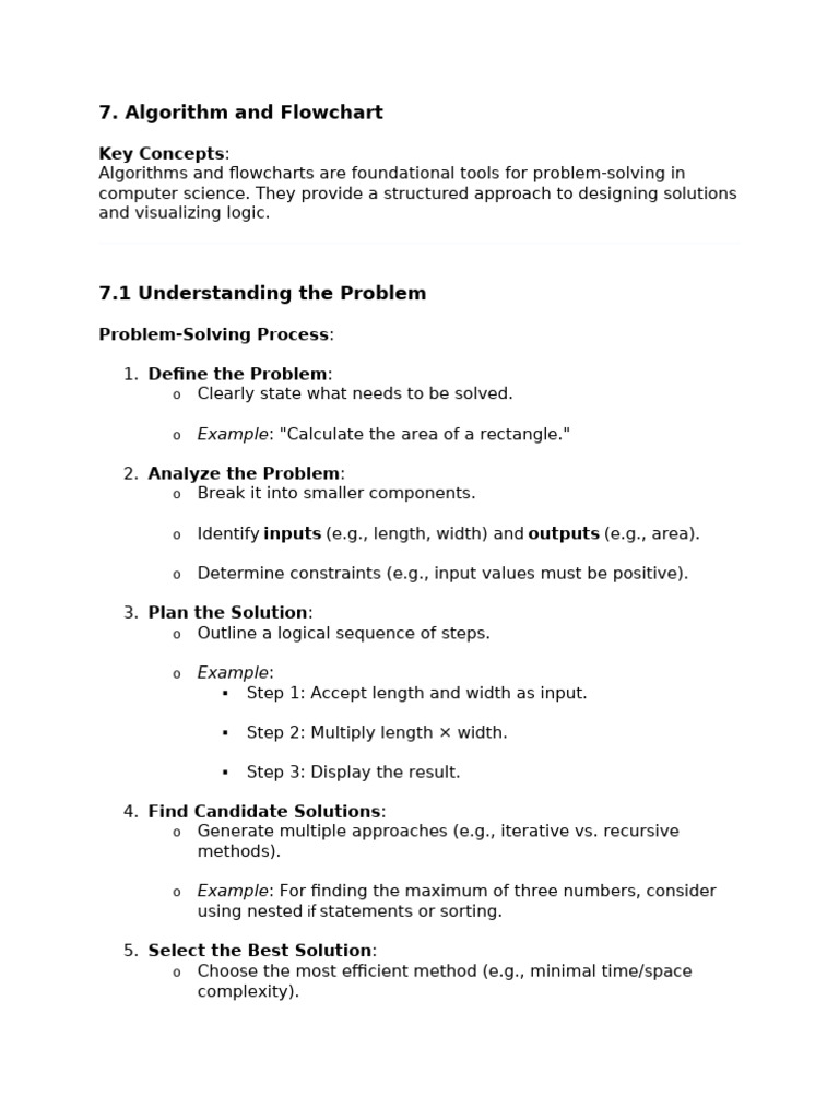 Algorithms and Flowcharts Explained | PDF | Source Code | Integer ...
