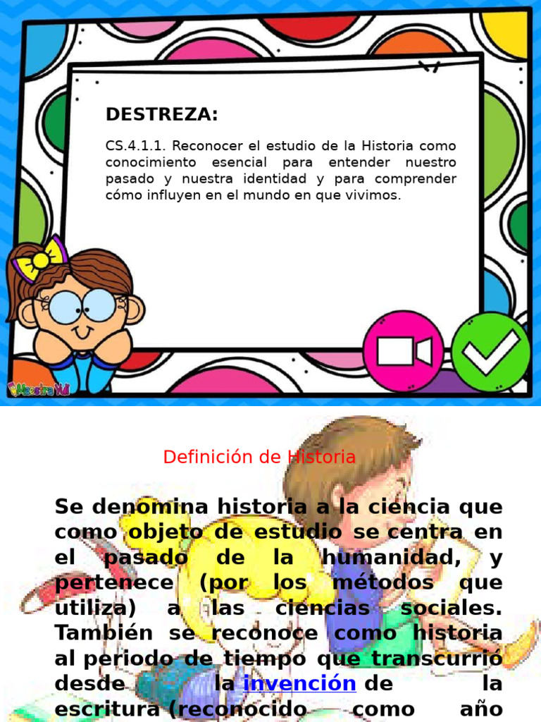 Definición de Historia | PDF