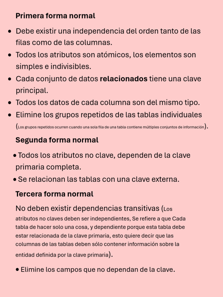 Primera Forma Normal | PDF
