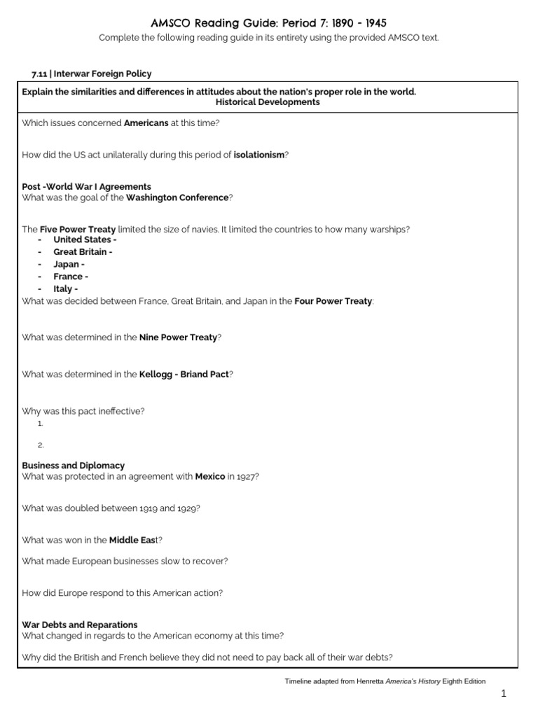 AMSCO Guide: US History Period 7 | PDF | Franklin D. Roosevelt | Allies ...
