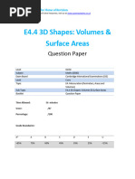 Planes of Symmetry in 3D Shapes | PDF | Shape | Geometric Objects