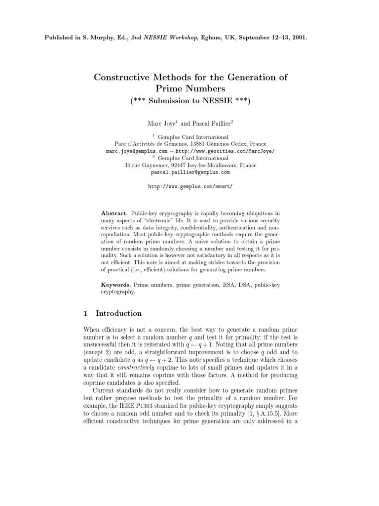 Estimate | PDF | Prime Number | Public Key Cryptography