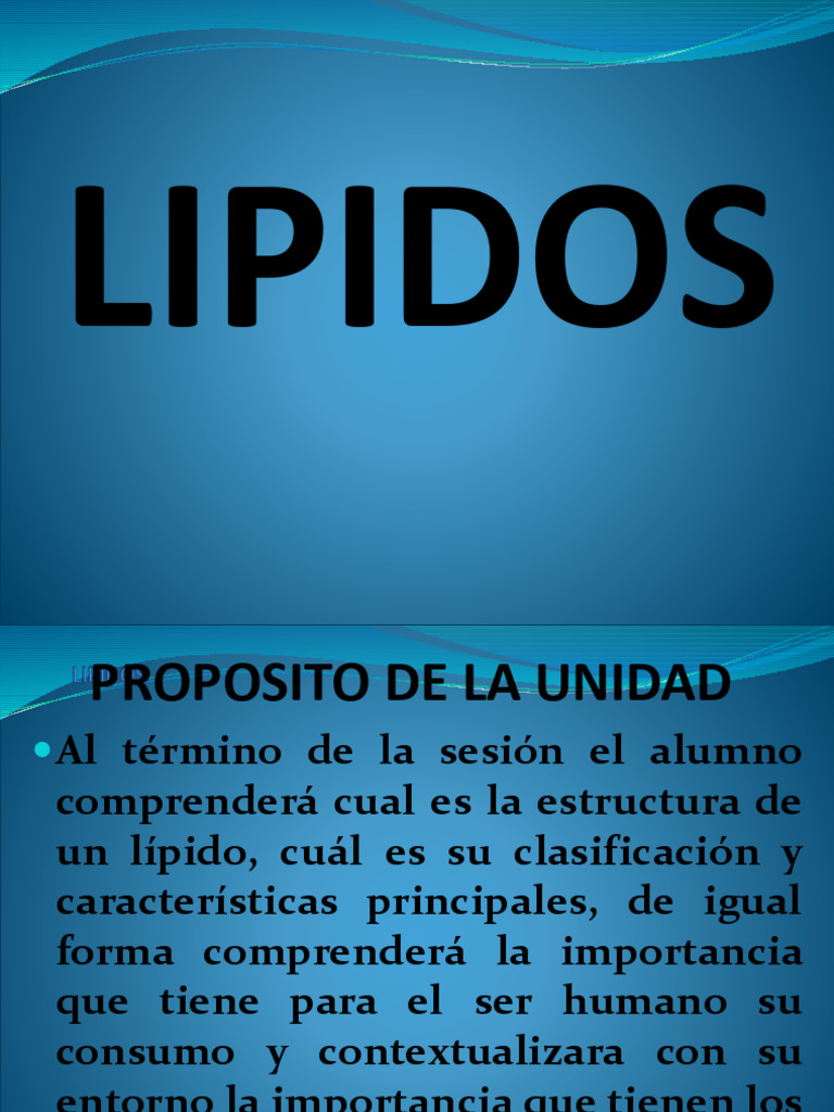 Estructura y Clasificación de Lípidos | PDF | Lípido | gordo