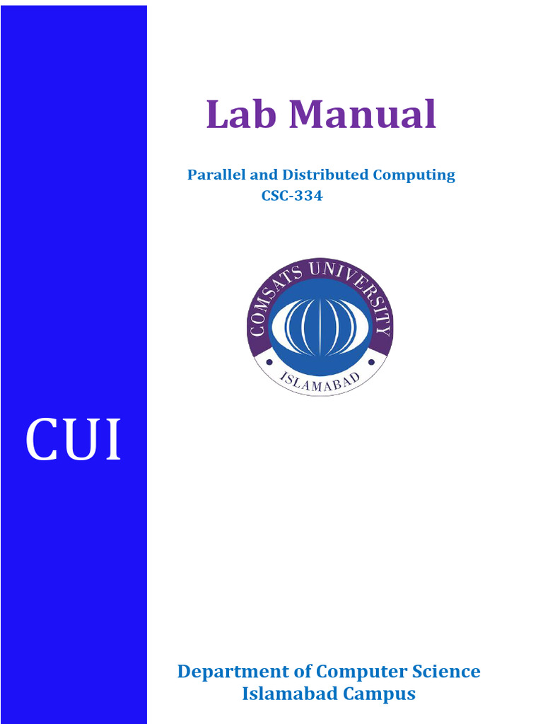 CSC-334 - P&DC - Lab Manual - V2.0 | PDF | Network Socket | Port (Computer Networking)