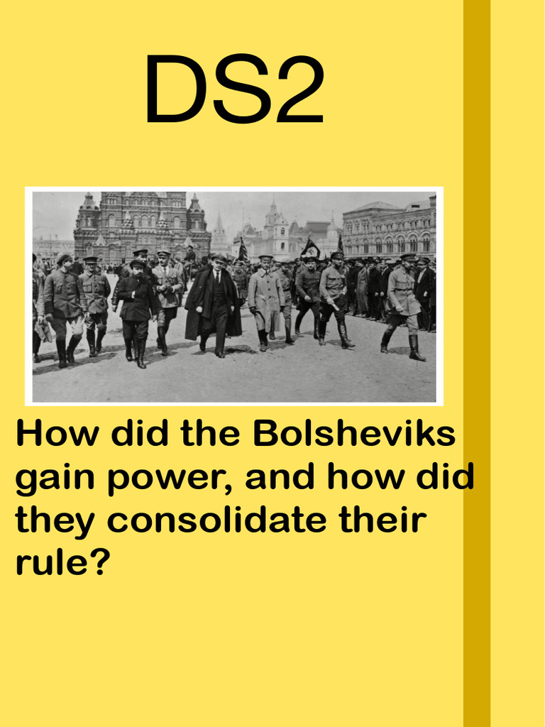 DS2 Past Paper Questions History | PDF | Vladimir Lenin | Bolsheviks