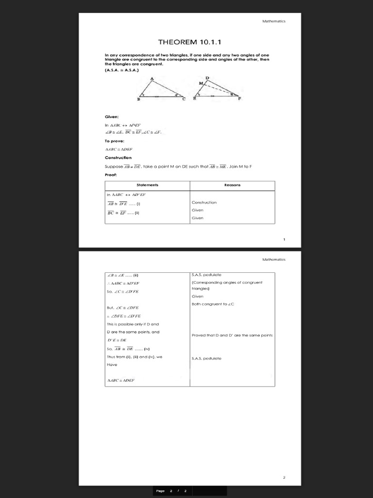 9th Class Math Notes Chapter 10 Fed Board | PDF