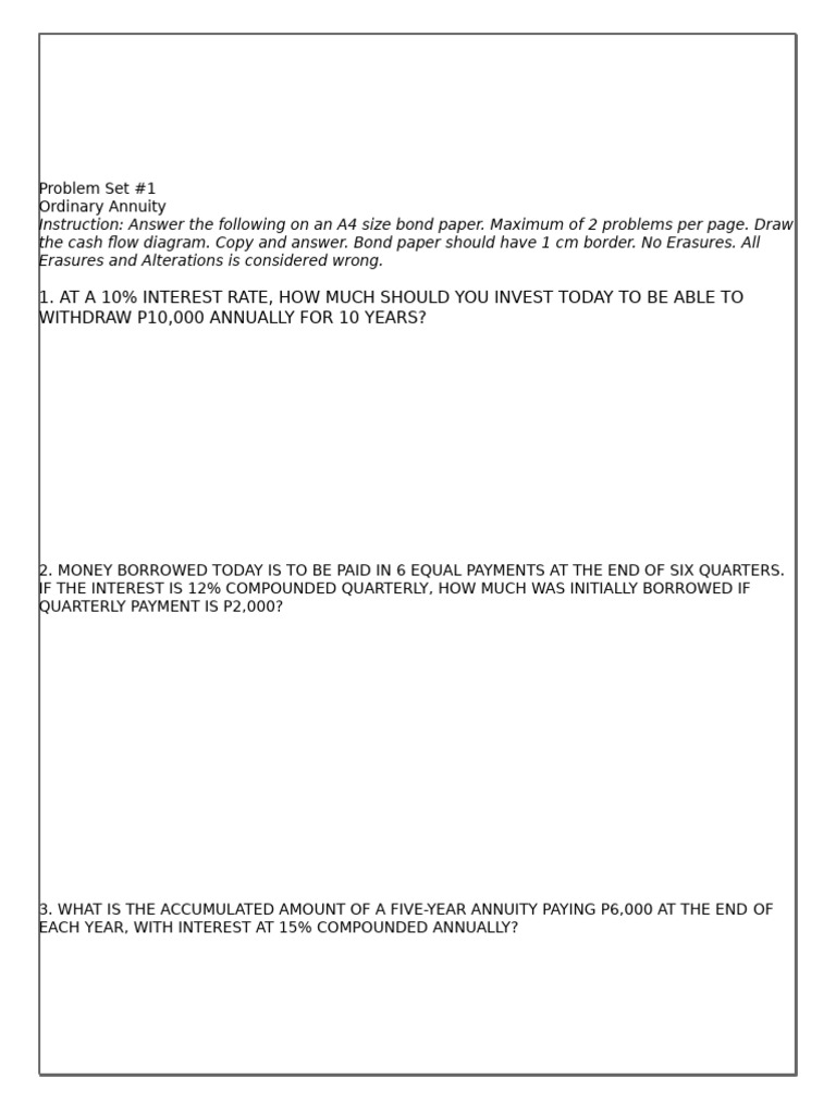 Ordinary-Annuity 1 | PDF