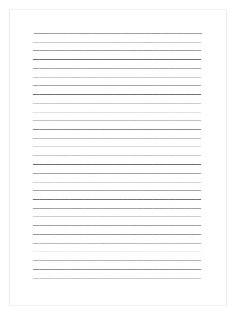 Hojas Con Lineas | PDF