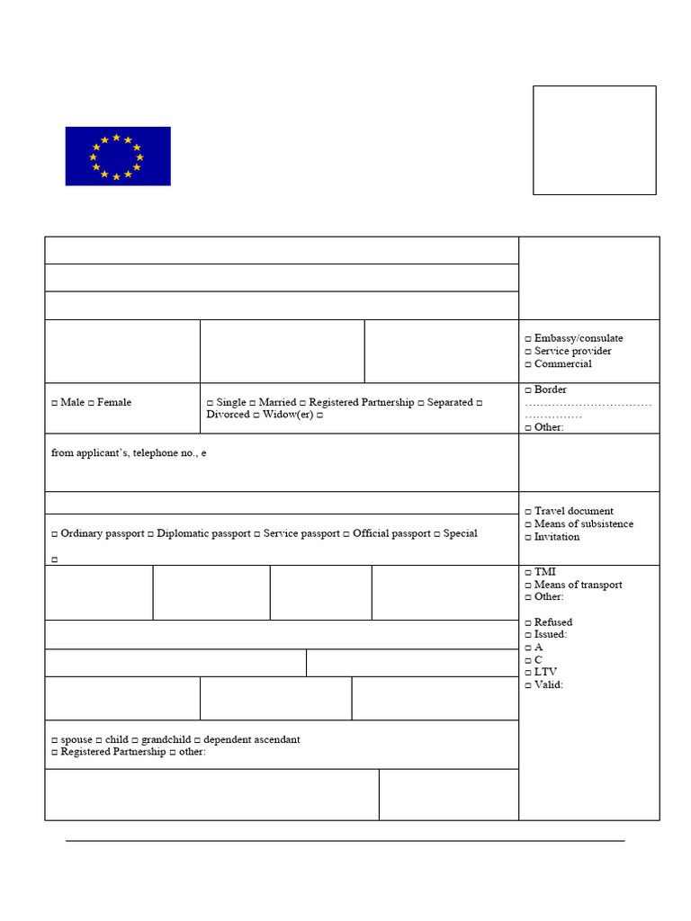 Schengen Application Form en | PDF | Travel Visa | Passport