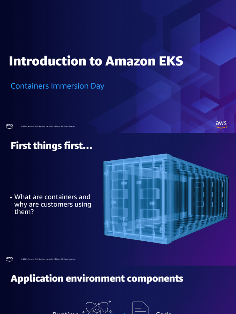 Introduction To Amazon EKS-2024 | PDF | Ip Address | Computer Networking
