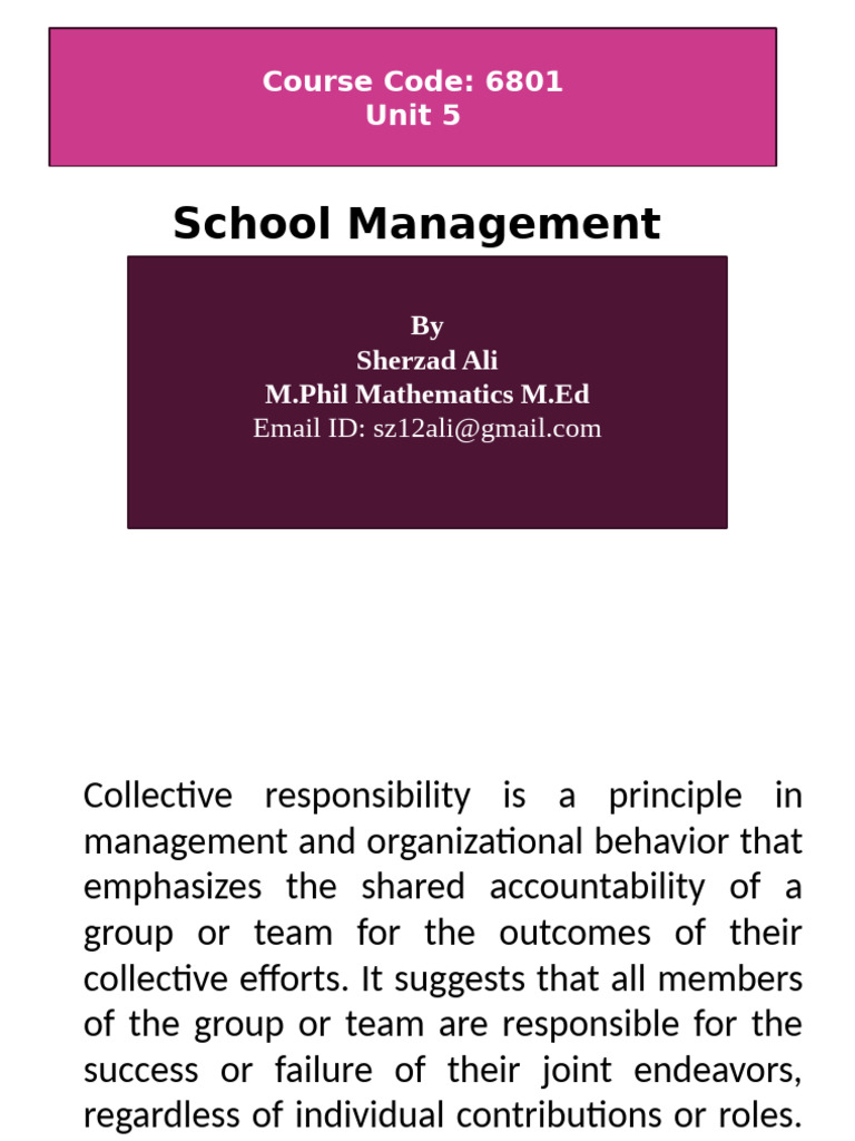 Collective Responsibility | PDF | Accountability | Risk Management
