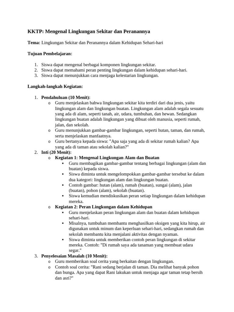 KKTP IPAS Kelas 2 | PDF