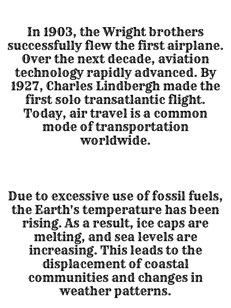 In 1903, The Wright Brothers Successfully Flew The First Airplane. Over ...